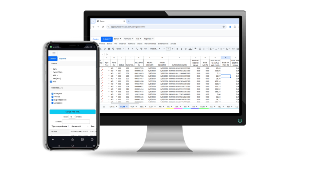 Esync Gestor Web - CELVIVAPPS